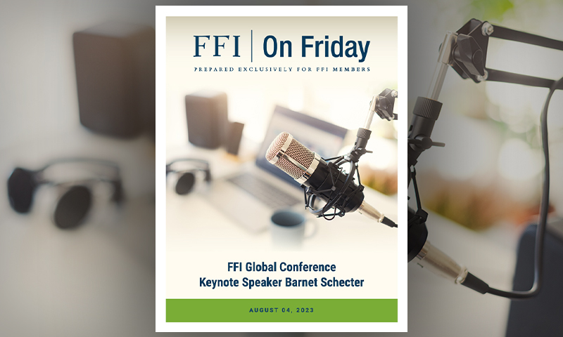 FFI Global Conference keynote speaker Barnet Schecter