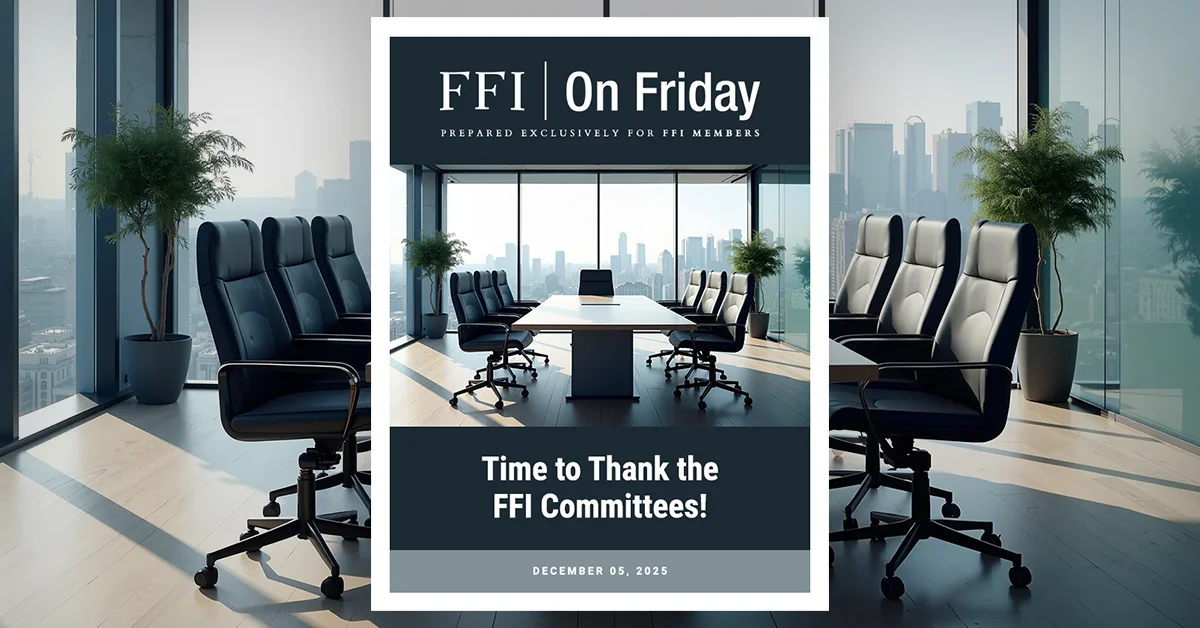 Time to Thank the FFI Committees!